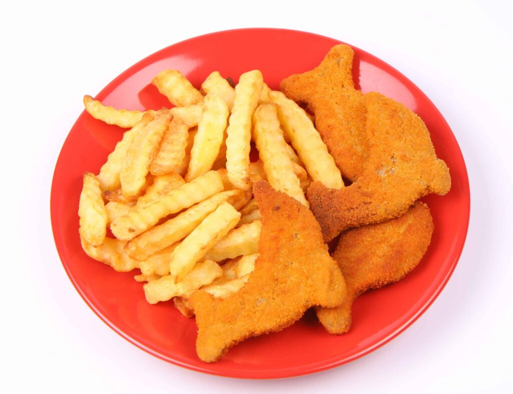 Crispy Breaded Fish Shapes x 1kg - FB Imports